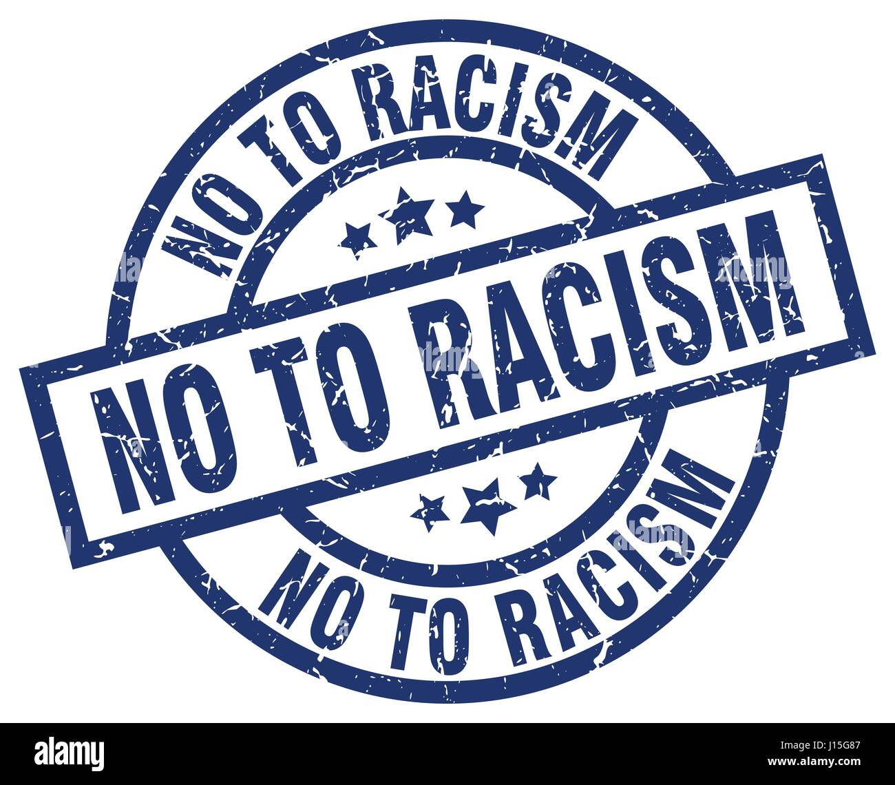 No racism blue sign Stock Vector Images - Alamy