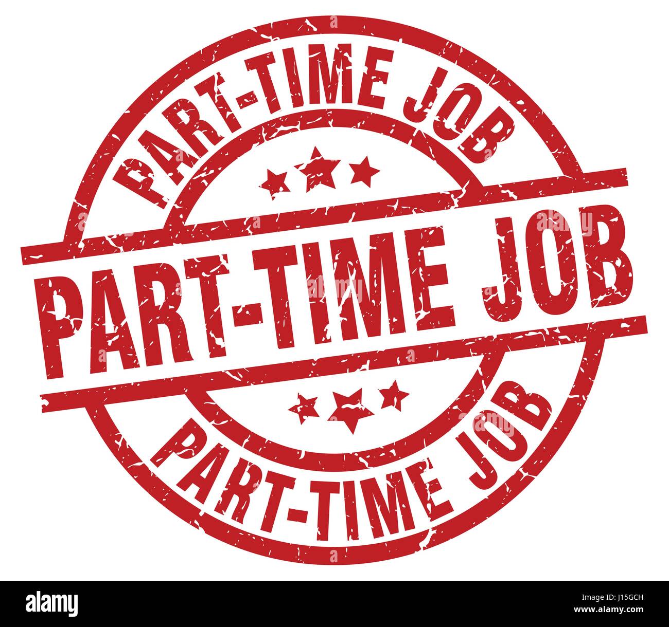 part-time job round red grunge stamp Stock Vector Image & Art - Alamy