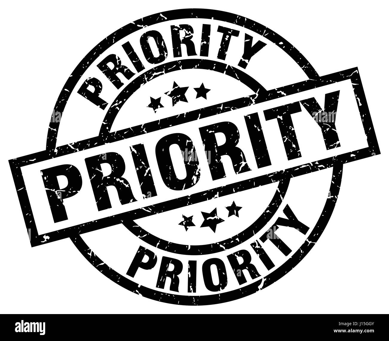 priority round grunge black stamp Stock Vector Image & Art - Alamy
