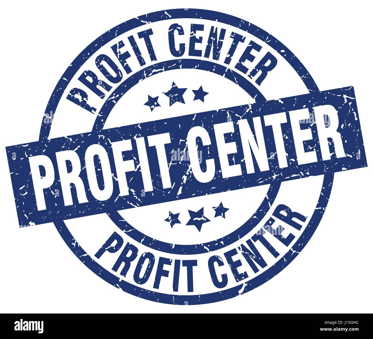 profit center blue round grunge stamp Stock Vector Image & Art - Alamy