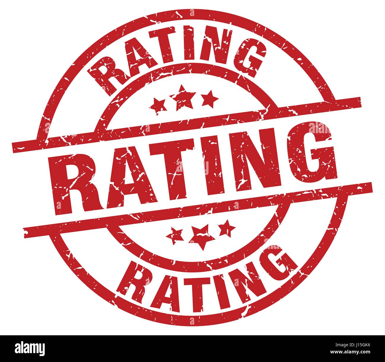 rating round red grunge stamp Stock Vector Image & Art - Alamy