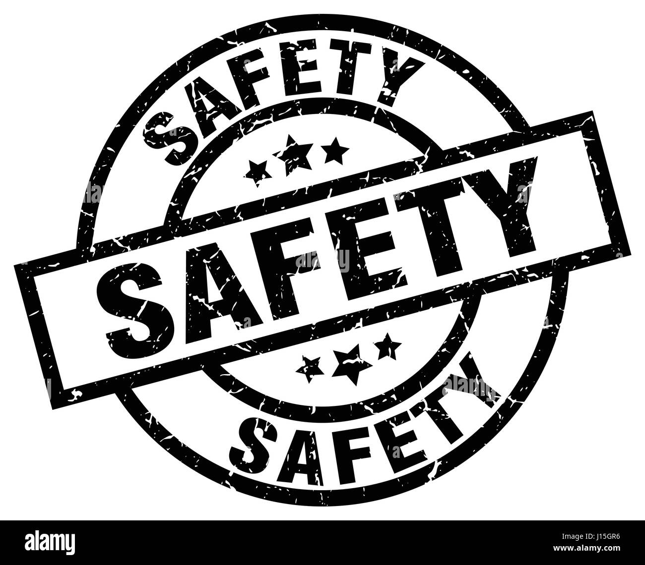 safety round grunge black stamp Stock Vector Image & Art - Alamy