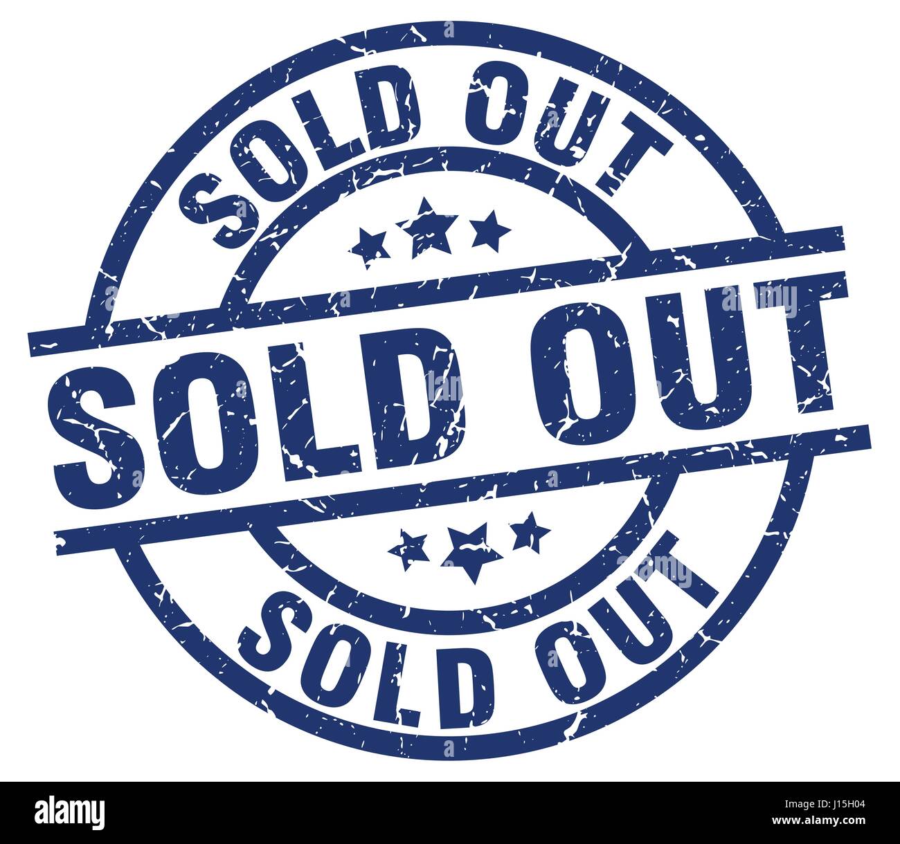 sold out blue round grunge stamp Stock Vector Image & Art - Alamy