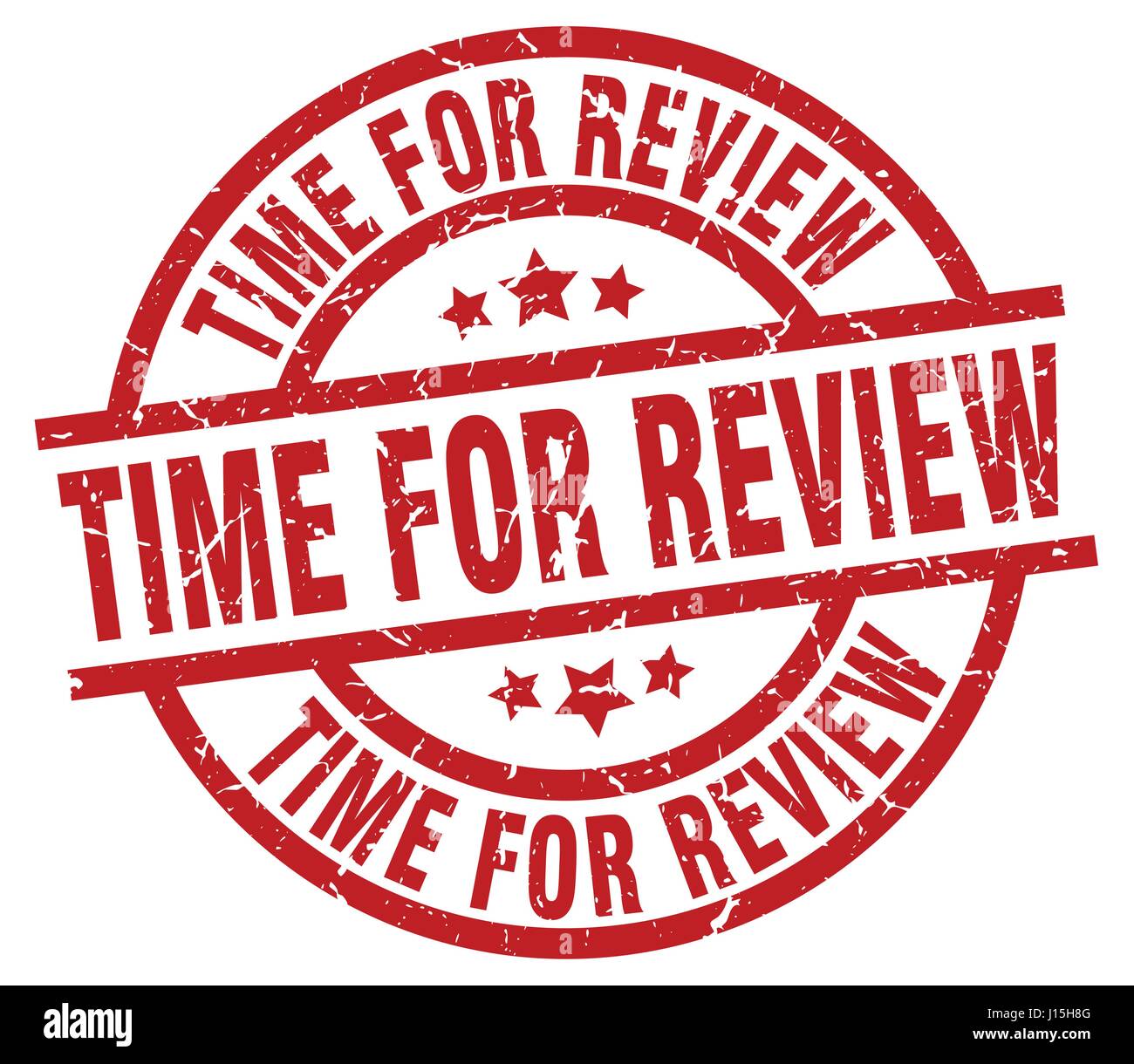 time for review round red grunge stamp Stock Vector Image & Art - Alamy