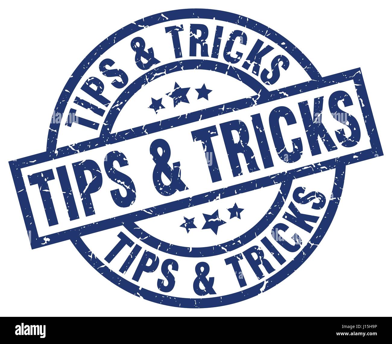 tips & tricks blue round grunge stamp Stock Vector Image & Art - Alamy