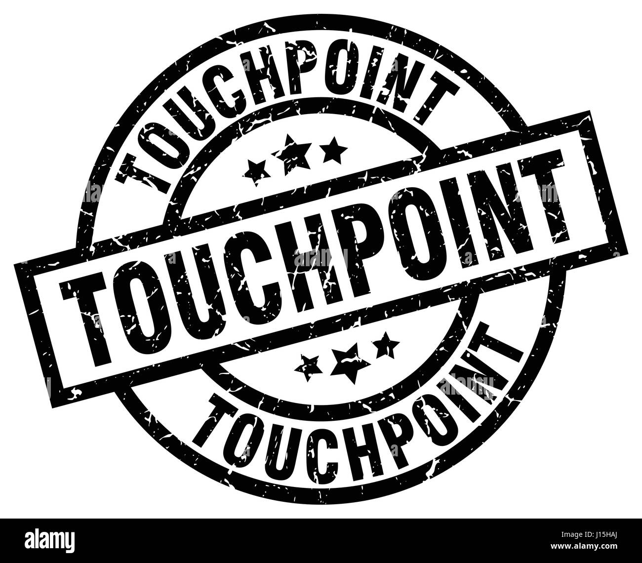 touchpoint round grunge black stamp Stock Vector Image & Art - Alamy