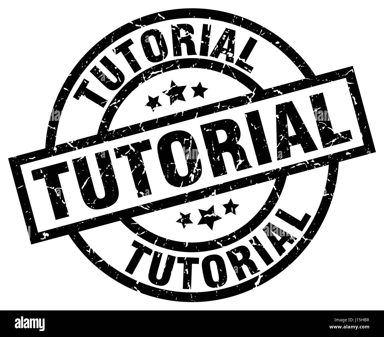 Tutorial stamp Black and White Stock Photos & Images - Alamy