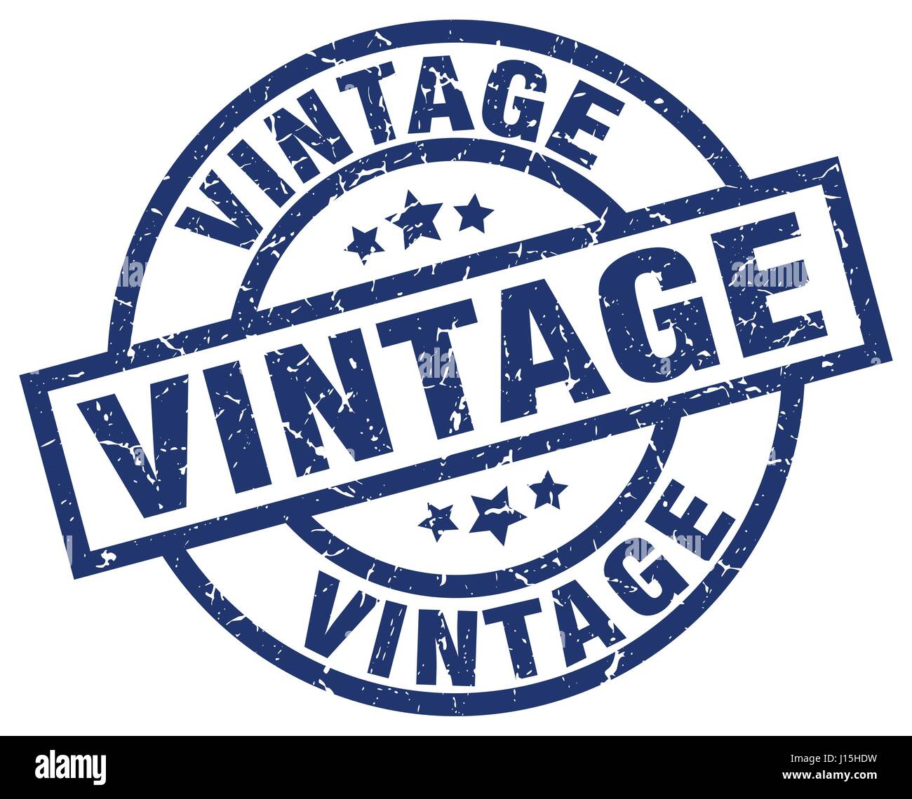 vintage blue round grunge stamp Stock Vector Image & Art - Alamy