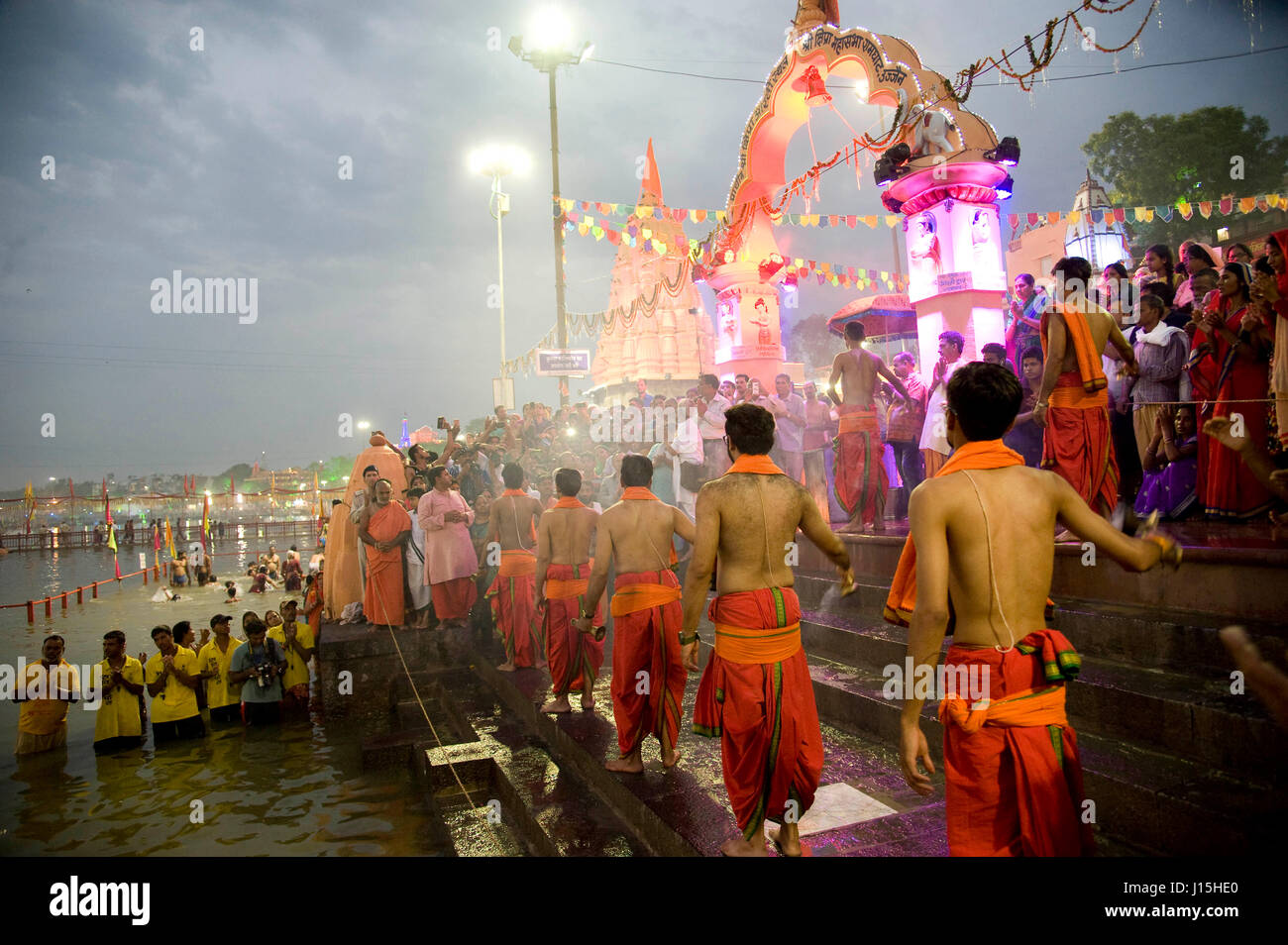 Ramghat, kumbh mela, ujjain, madhya pradesh, india, asia Stock Photo ...