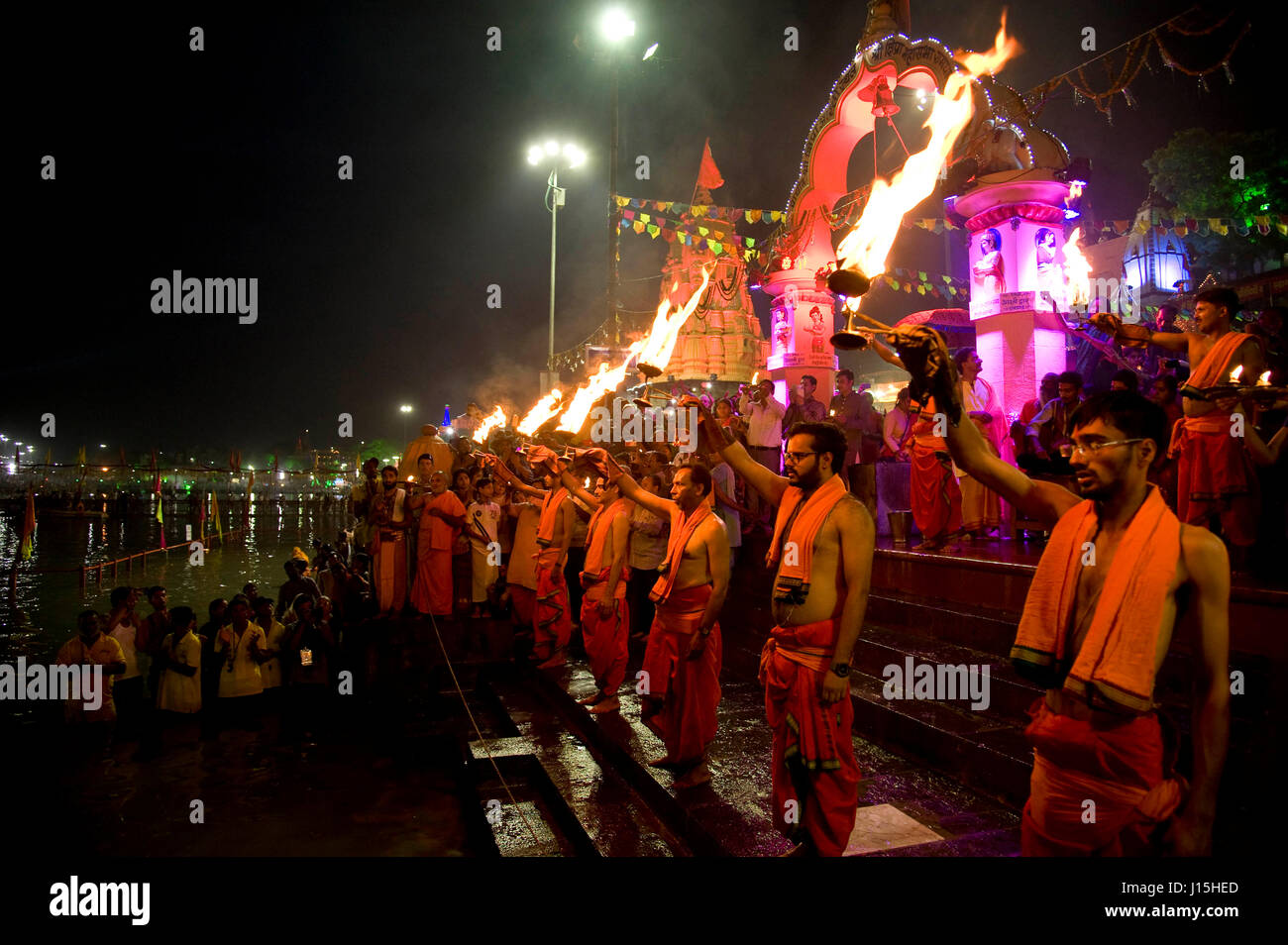Ramghat, kumbh mela, ujjain, madhya pradesh, india, asia Stock Photo ...