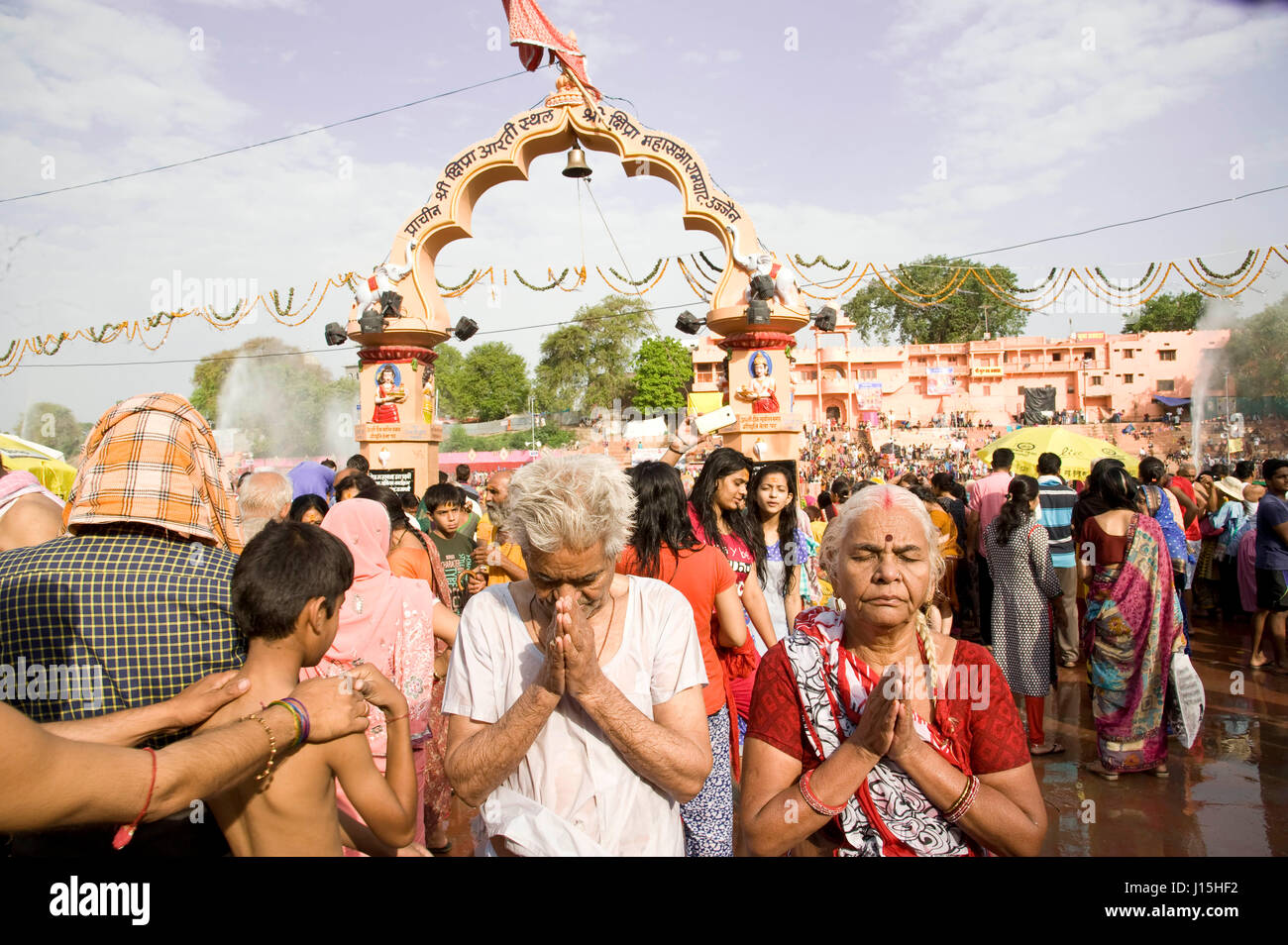Ramghat, kumbh mela, ujjain, madhya pradesh, india, asia Stock Photo ...