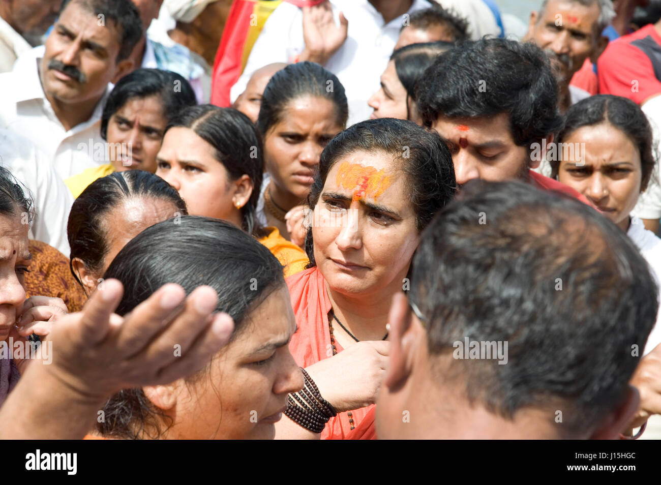 Sadhvi ritambhara ji, kumbh mela, ujjain, madhya pradesh, india, asia ...