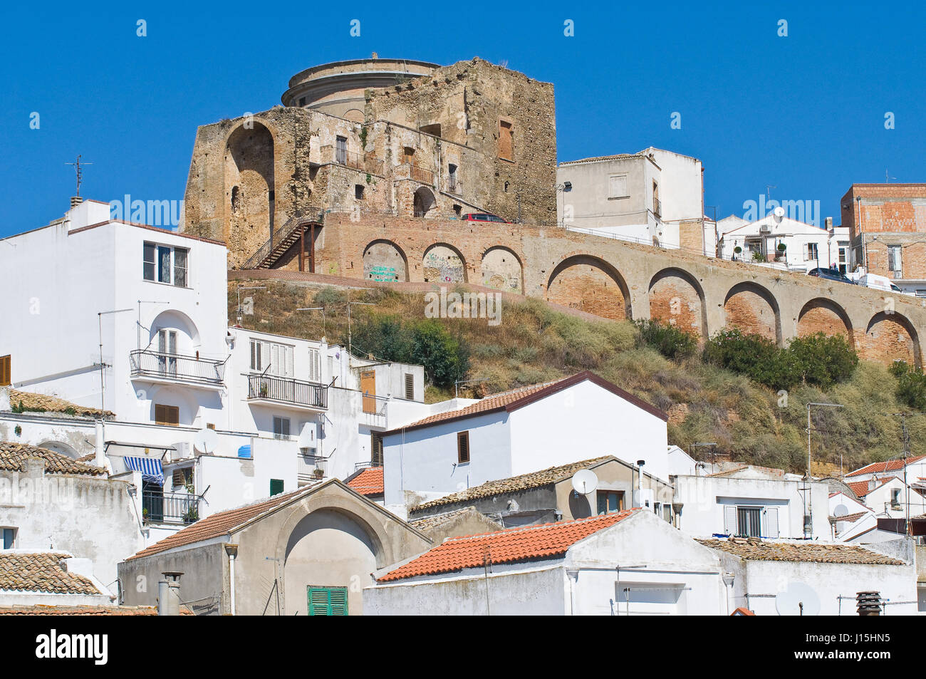 Panoramic view of Pisticci. Basilicata. Italy Stock Photo - Alamy