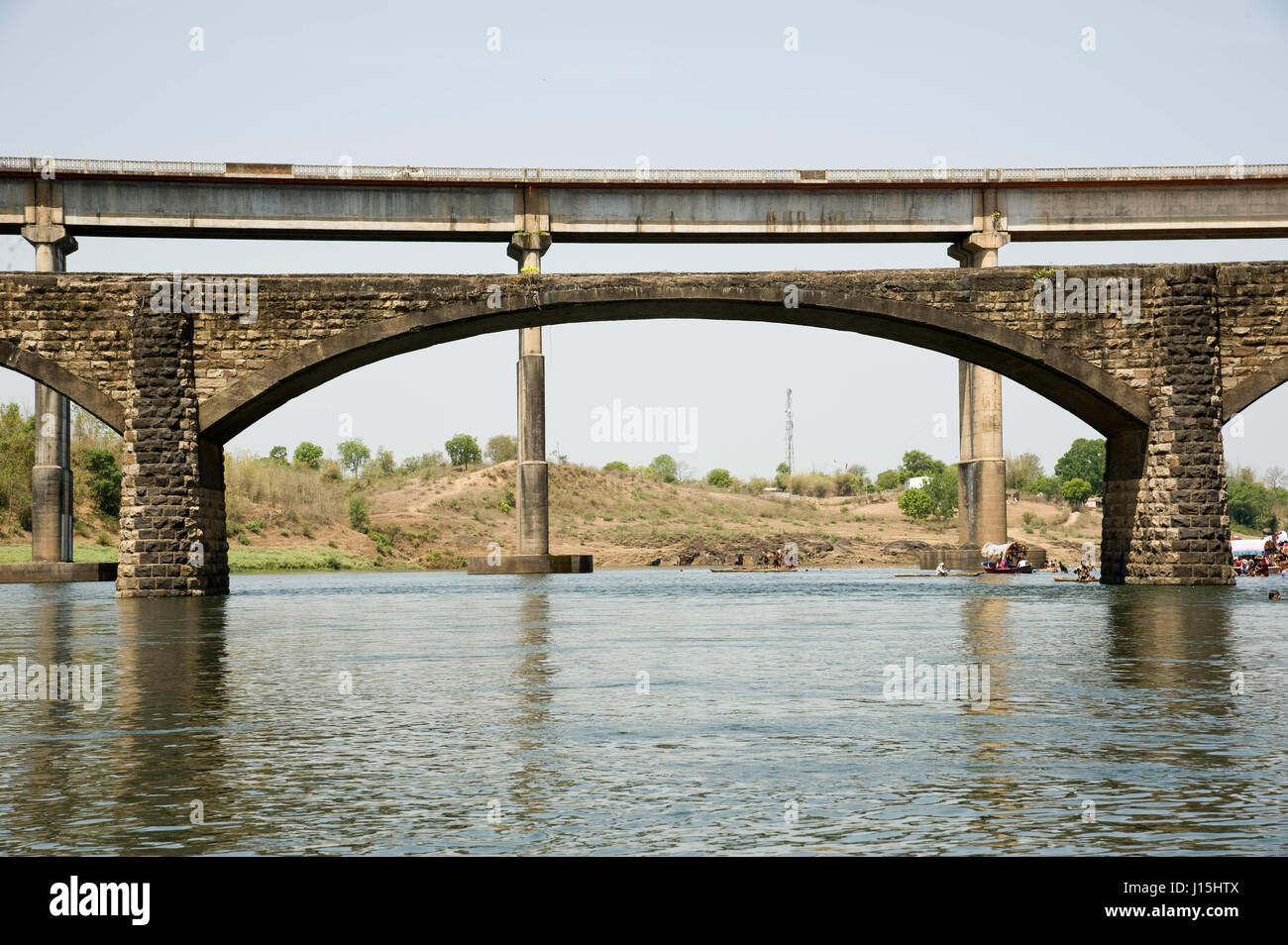 Bridge narmada river pradesh india hi-res stock photography and images ...