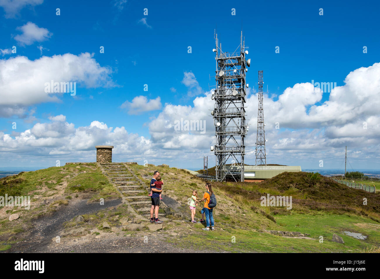 The viewpoint indicator (toposcope) and communications mast at the ...