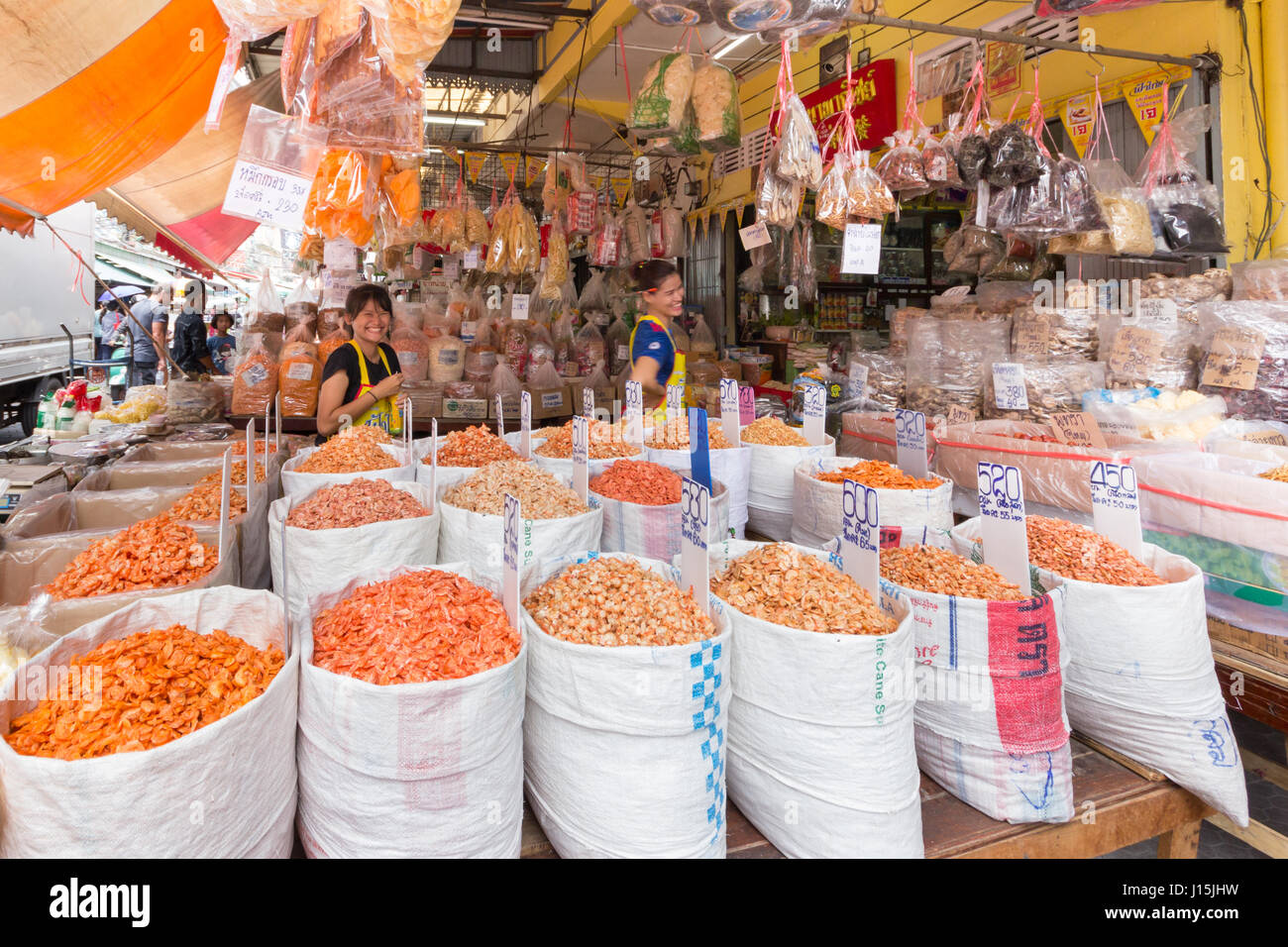 Dried food stall in Chinatown, Bangkok, Thailand Stock Photo - Alamy