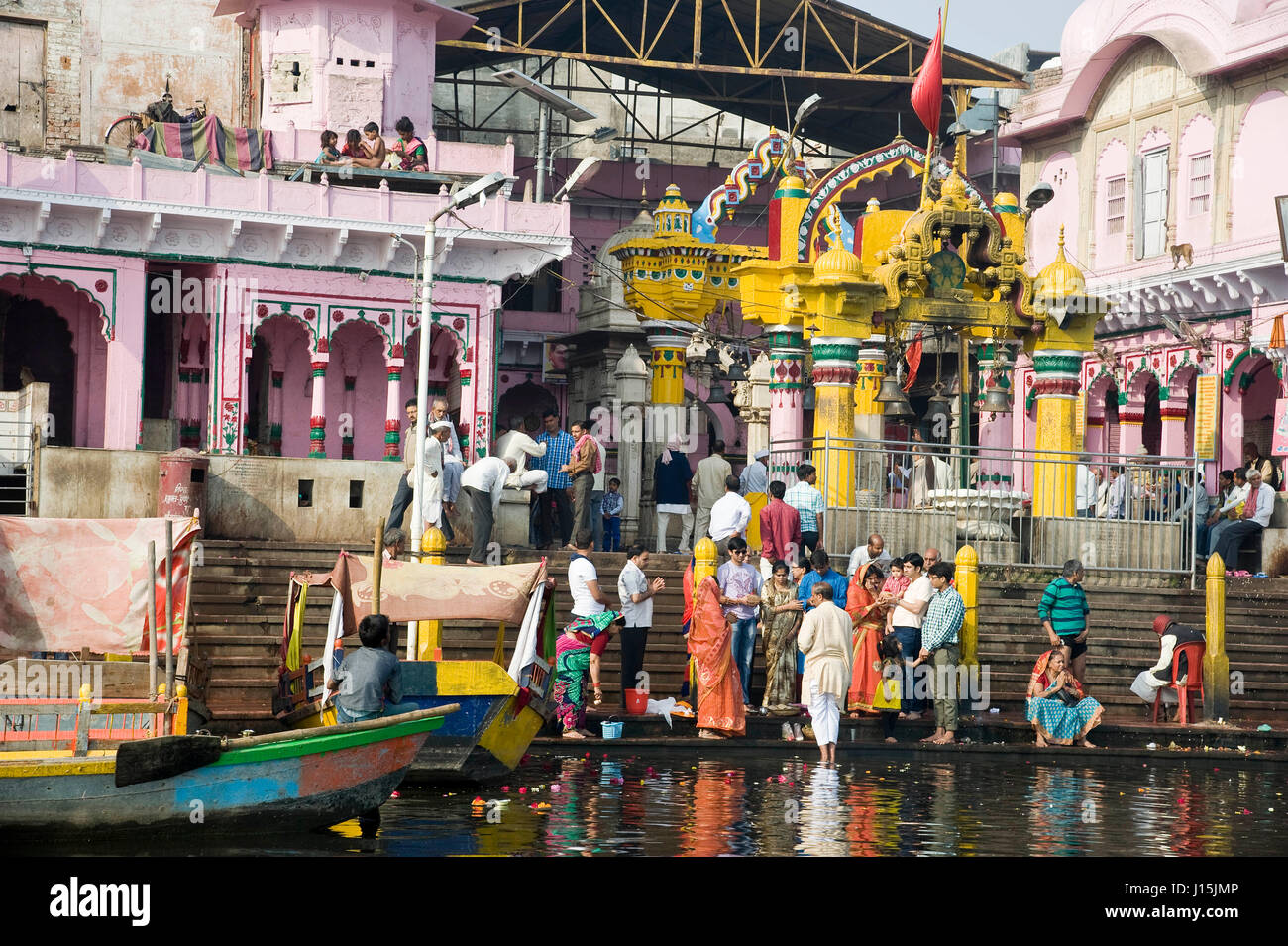 Vishram ghat, mathura, uttar pradesh, india, asia Stock Photo - Alamy