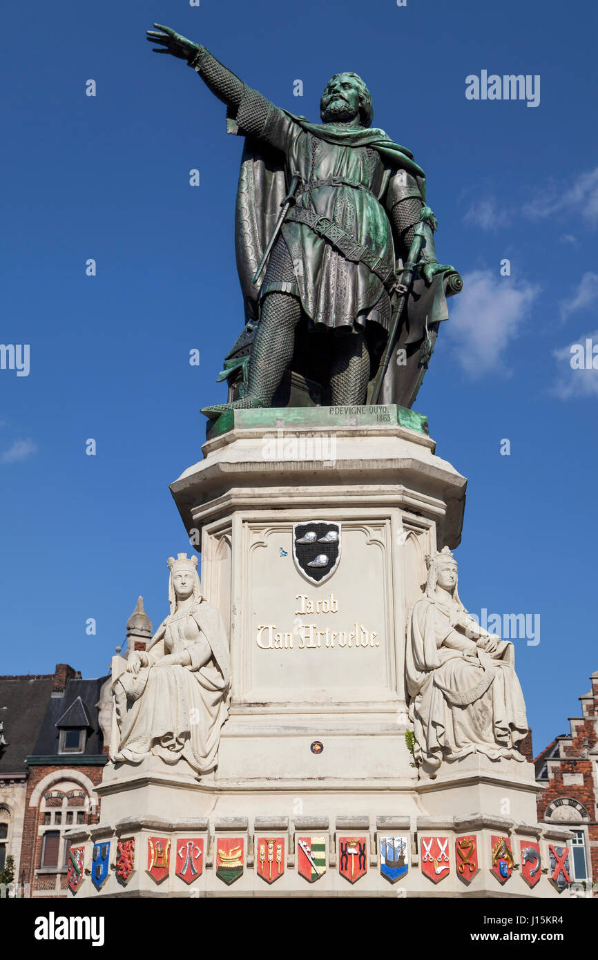 Statue jacob van artevelde gent ghent hi-res stock photography and ...
