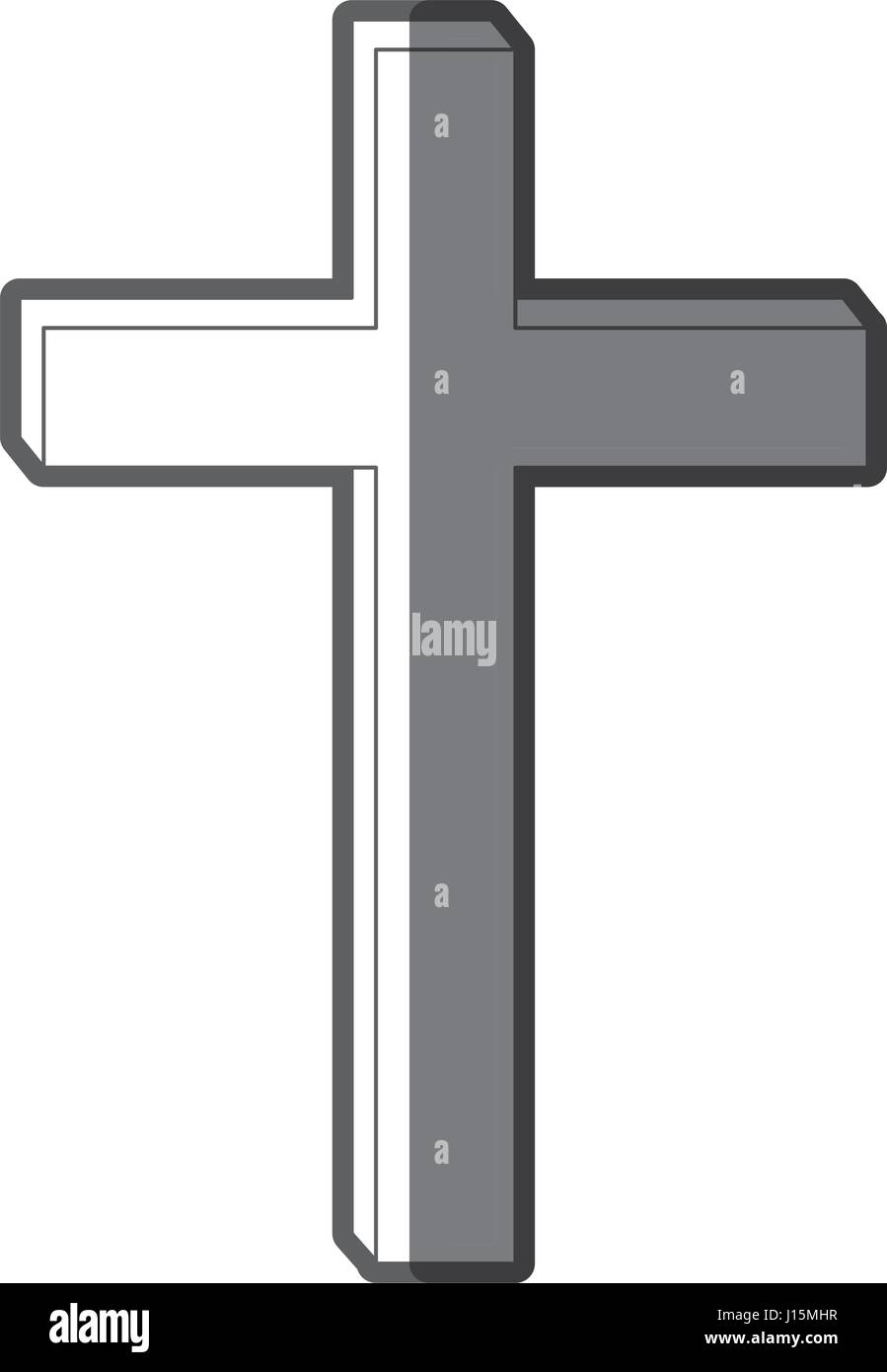 grayscale silhouette of wooden cross Stock Vector Image & Art - Alamy