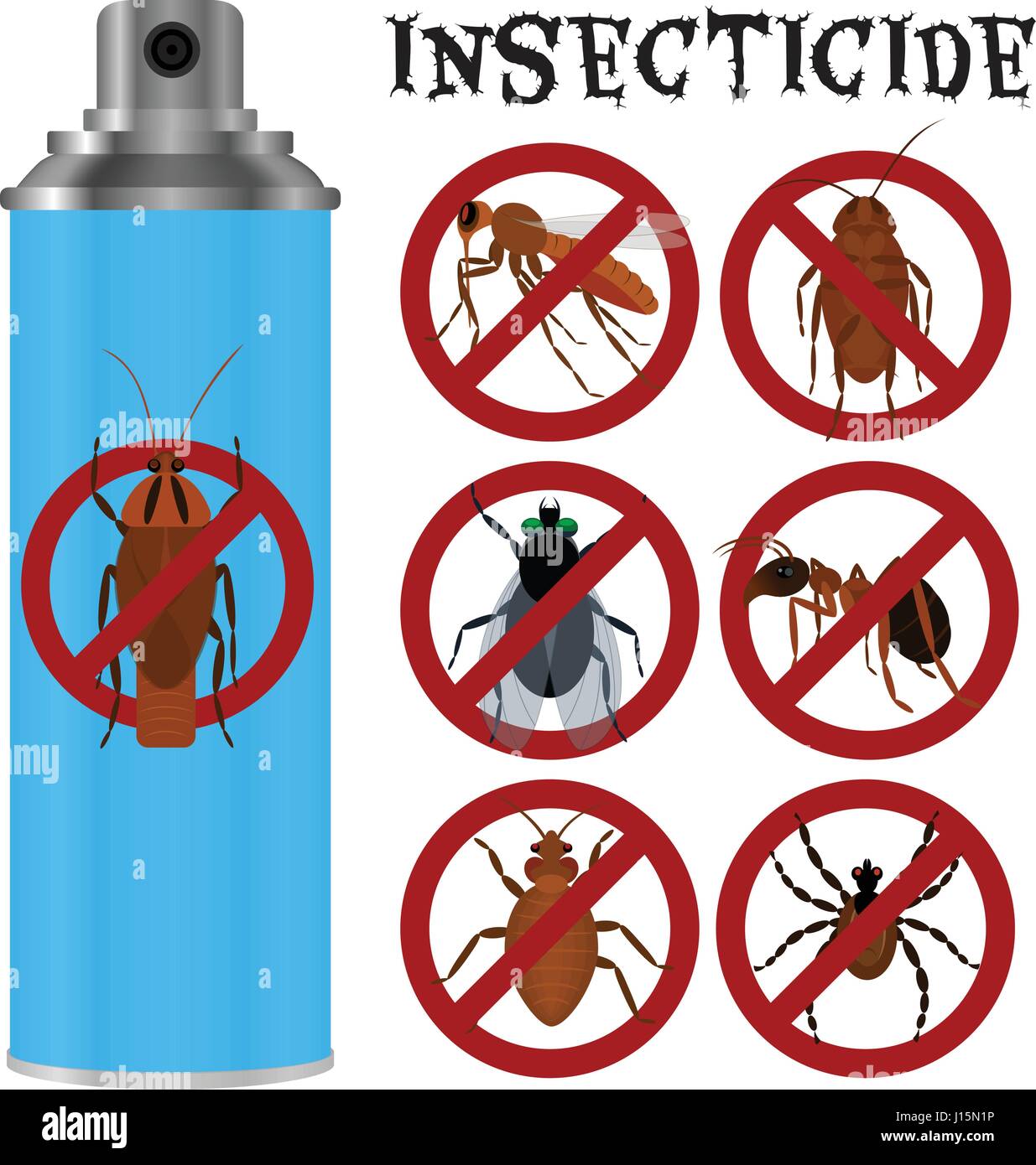 Insecticide spray icon cartoon illustration hi-res stock photography ...