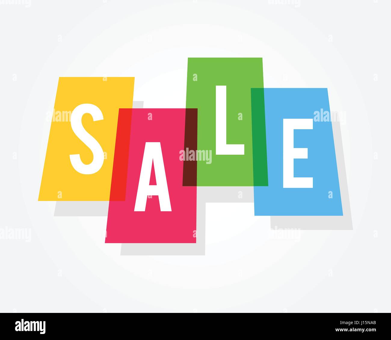 colorful Sale design concept, banner design strategy Stock Vector Image ...