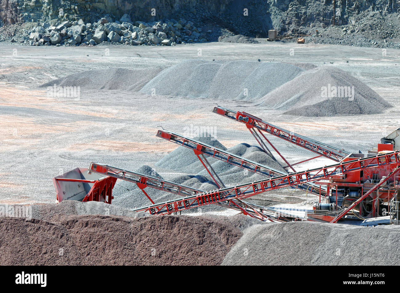 Conveyor belts stone crushing hi-res stock photography and images - Alamy