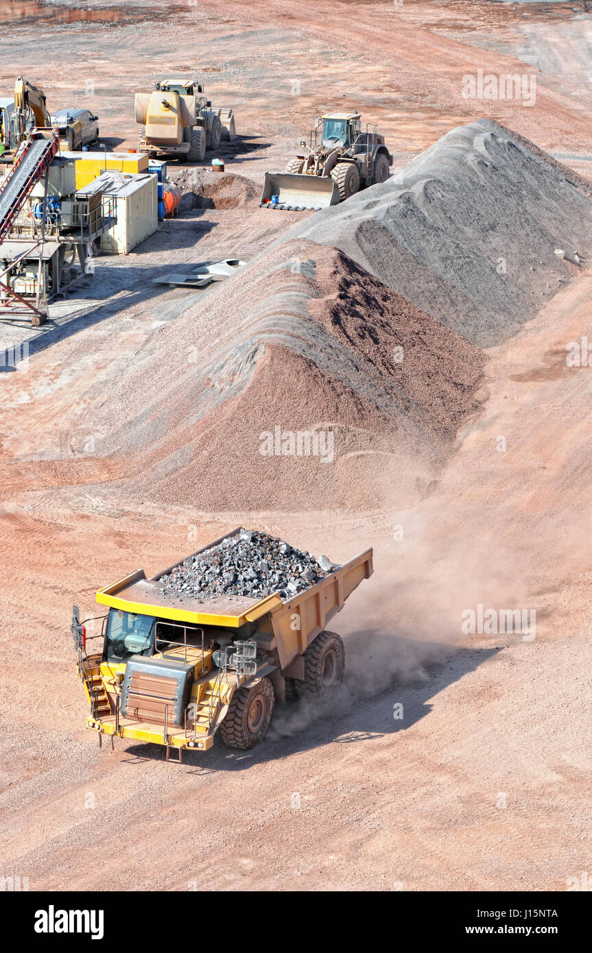 Quarry truck with stones hi-res stock photography and images - Alamy