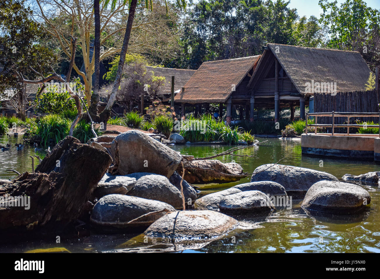 A native rest house where nature is abundant Stock Photo - Alamy