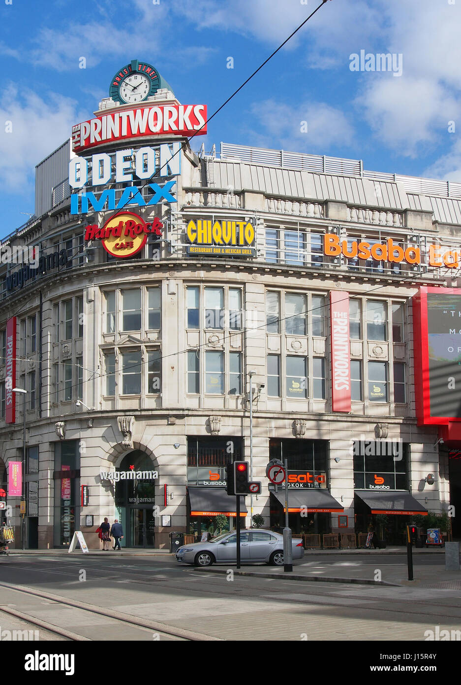 Exterior of the Printworks entertainment venue in Manchester city ...