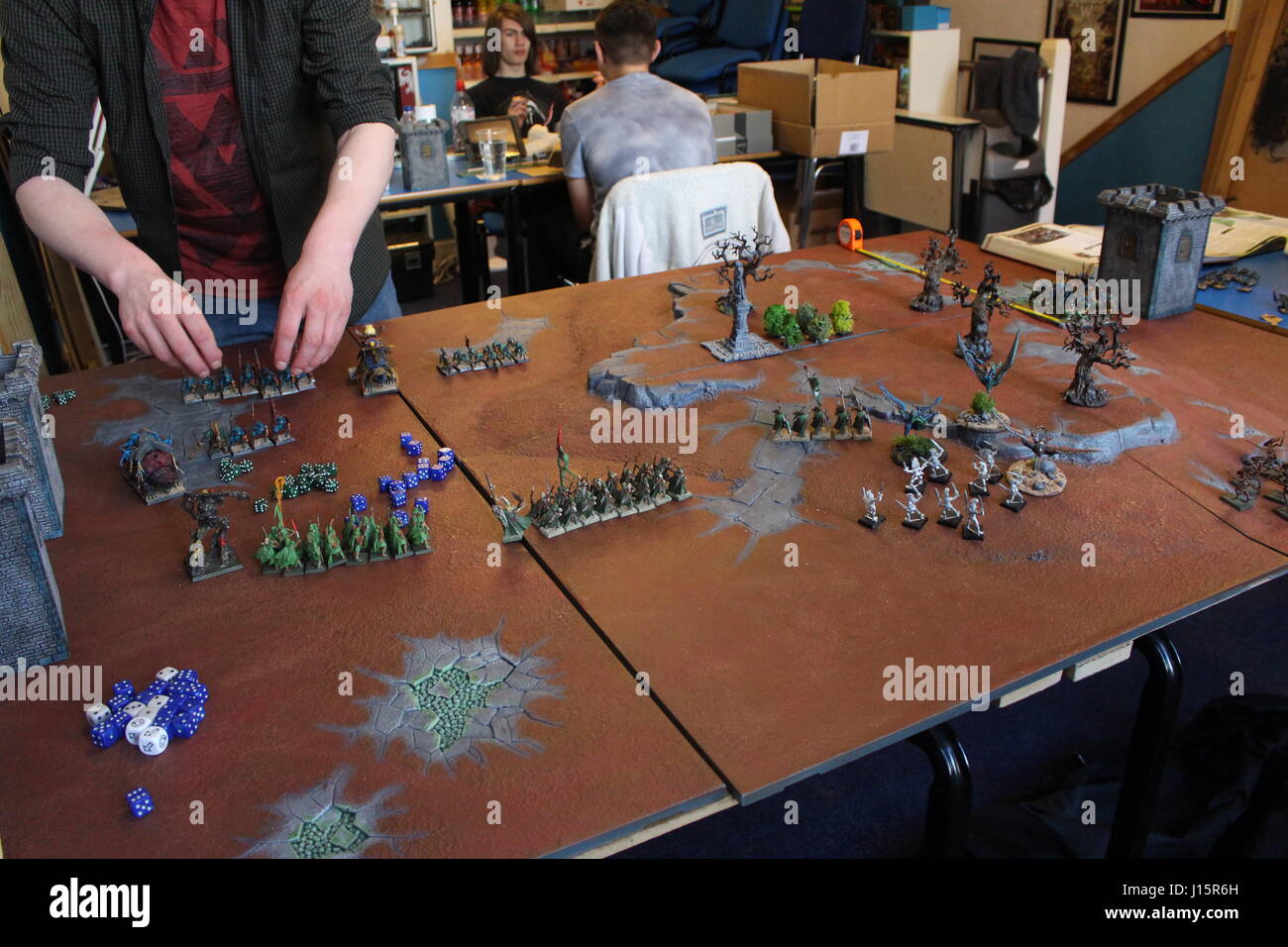A game of Warhammer, a turn based strategy game Stock Photo - Alamy