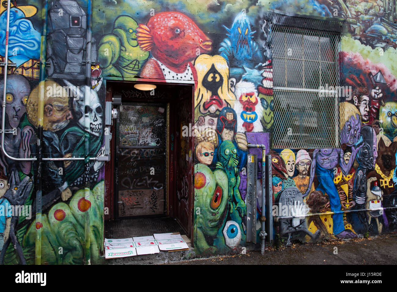 Street art in Olympia, Washington Stock Photo - Alamy