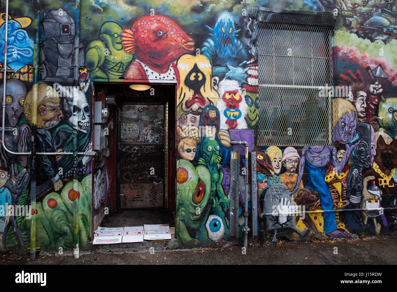 Street art in Olympia, Washington Stock Photo - Alamy