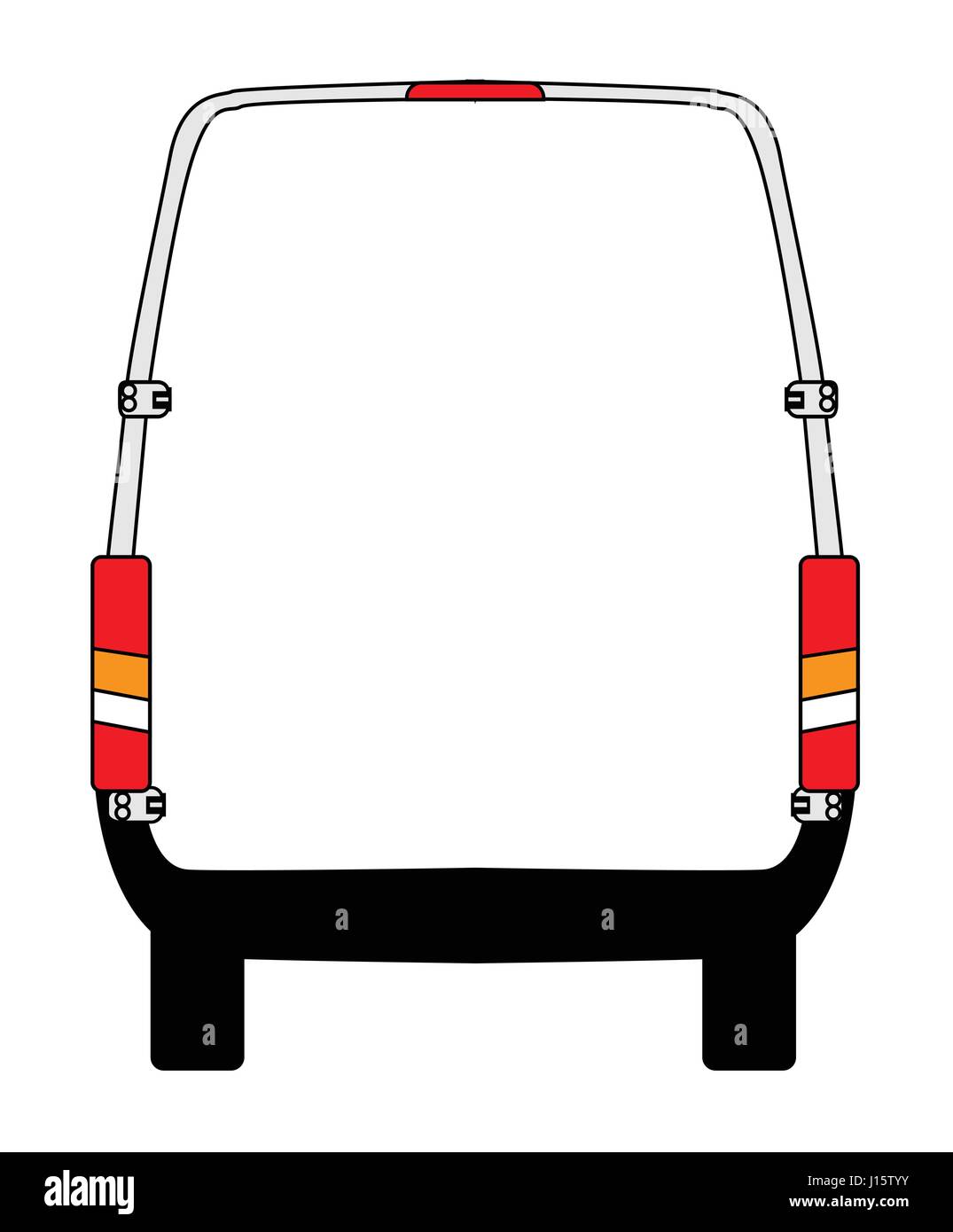 Delivery van rear view hi-res stock photography and images - Alamy