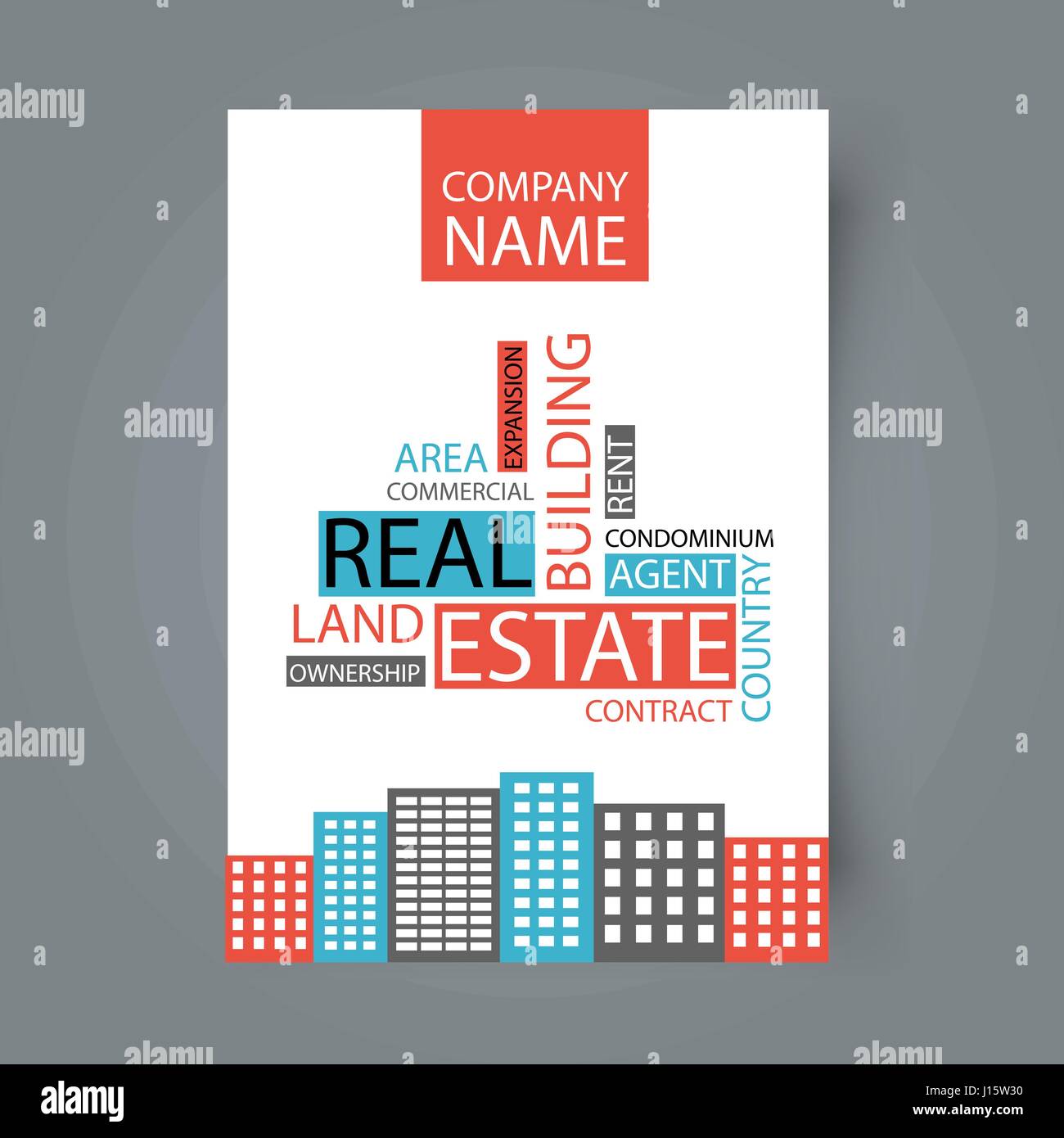 Brochure template design. Concept of architecture design with tag cloud ...