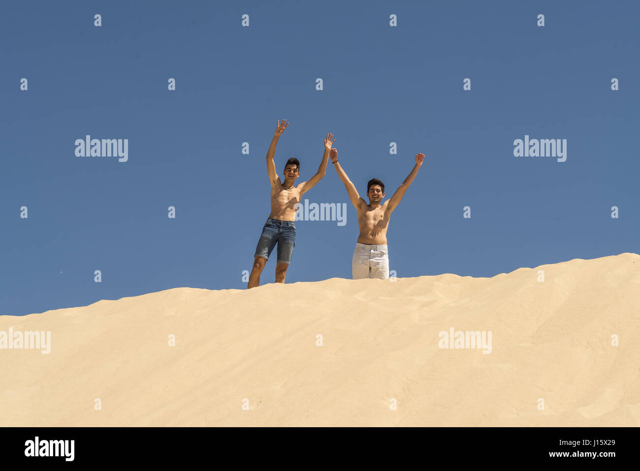Tarifa Beach and sand dunes Stock Photo - Alamy