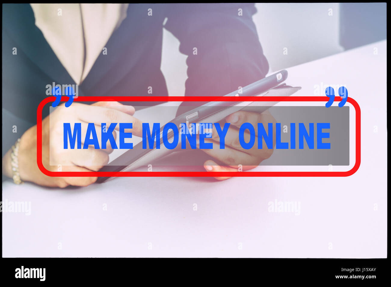 Hand and text EDUCATION LOAN with vintage background. Technology ...