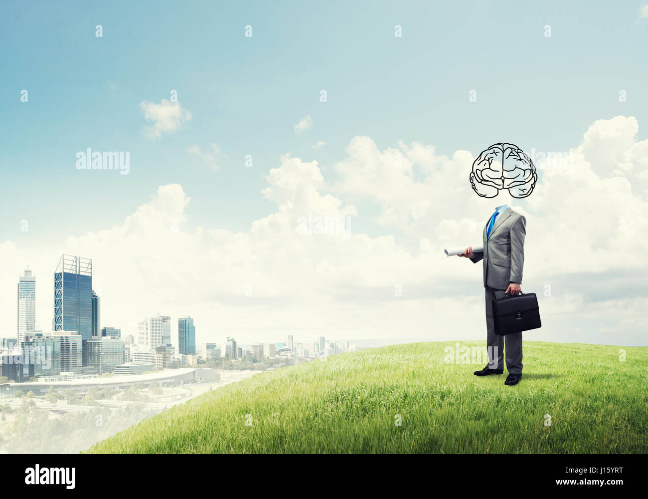 Man of great mind Stock Photo - Alamy