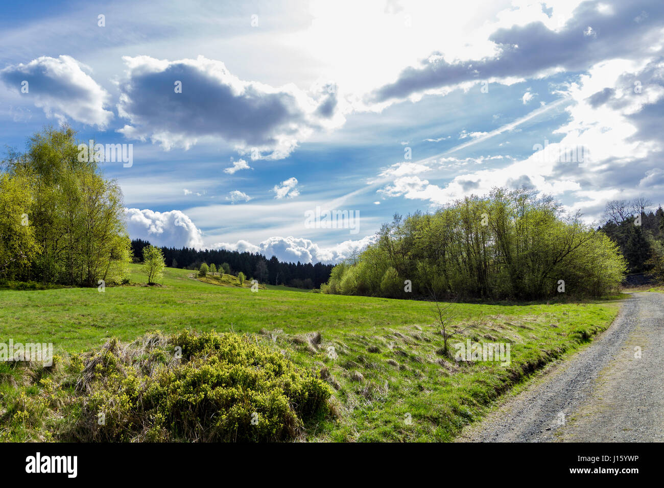 Clouds in Spring Stock Photo - Alamy