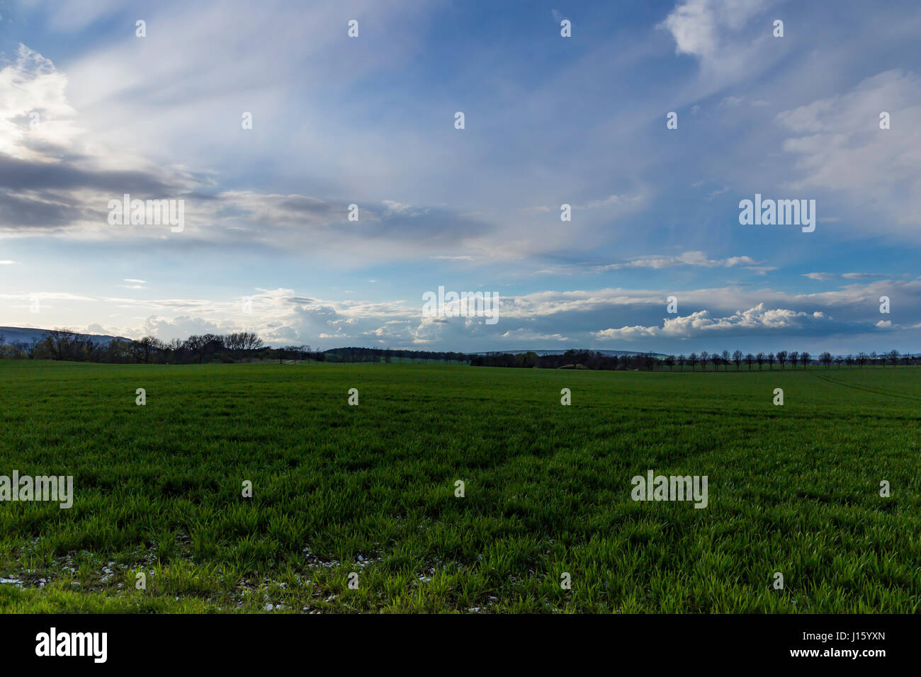 Clouds in Spring Stock Photo - Alamy