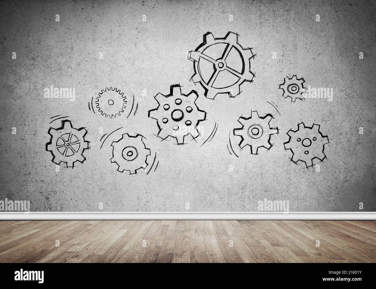 Gear mechanism as teamwork concept Stock Photo - Alamy