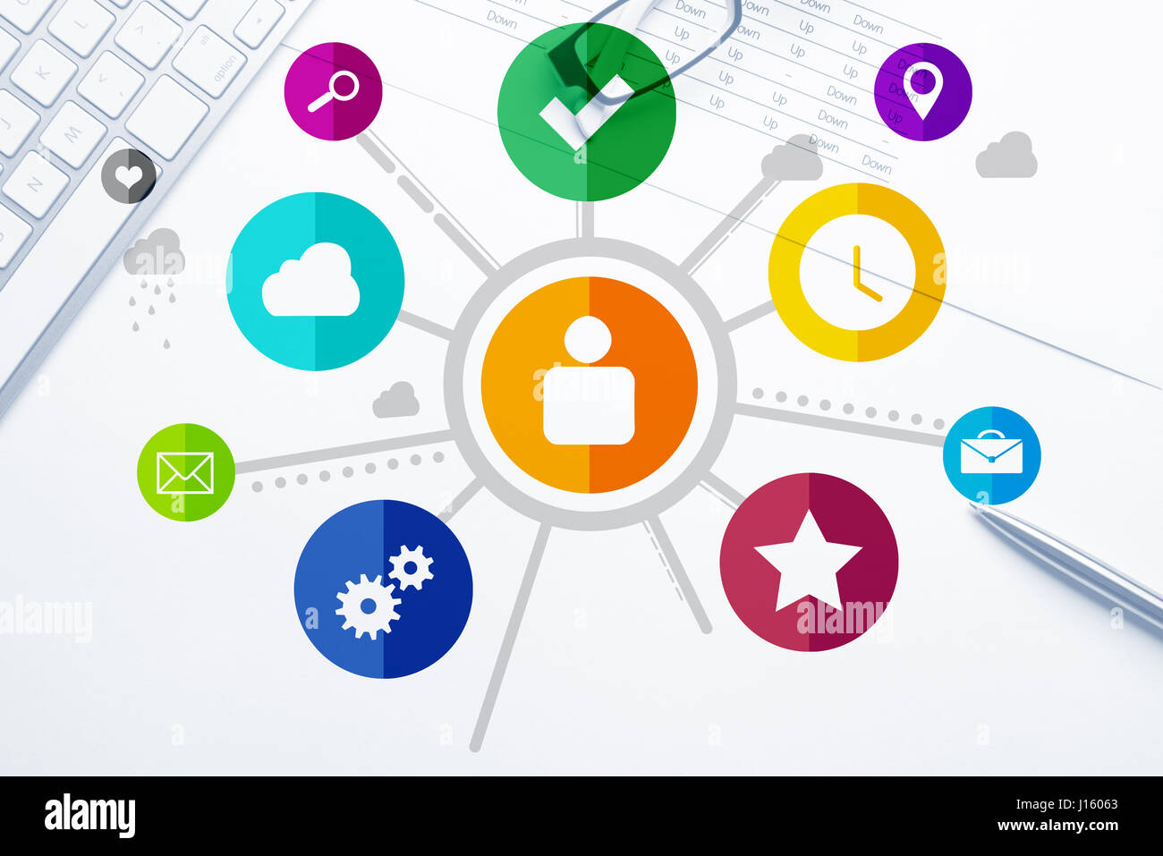 Interface design for mobile and web application Stock Photo - Alamy