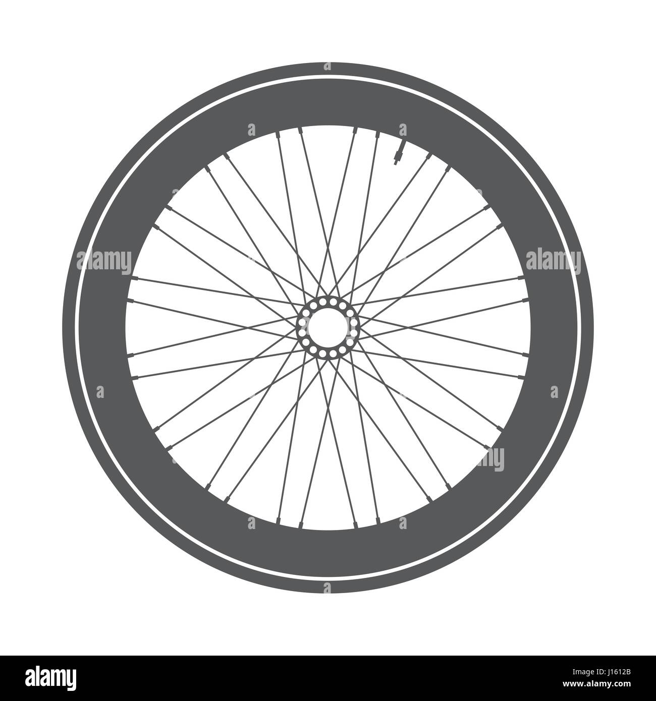 Bicycle wheel symbol,vector. Bike rubber. Mountain tyre. Valve. Fitness ...