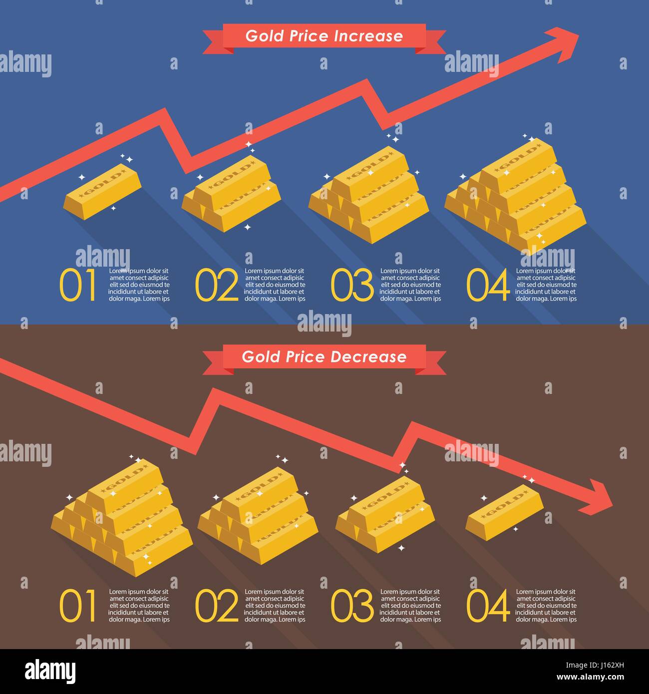 Gold chart Stock Vector Images - Alamy