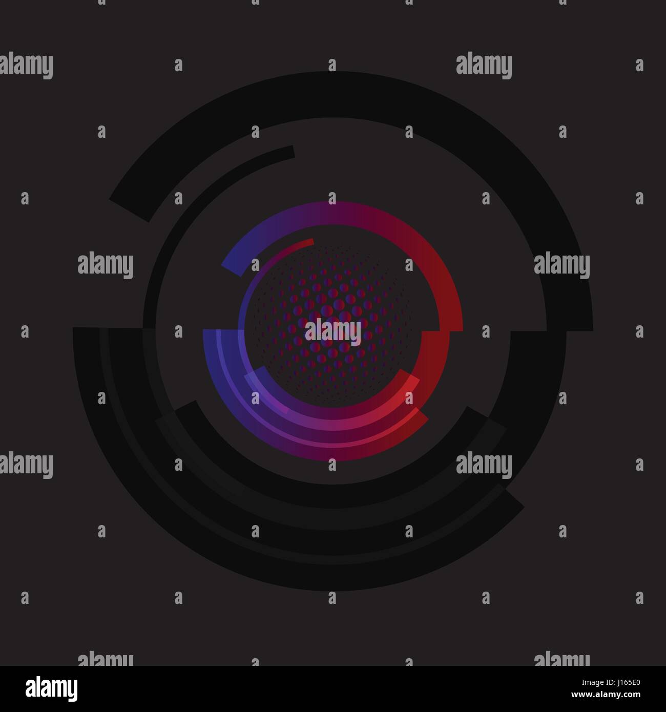 Isolated abstract colorful round shape logo, circular frames logotypes ...