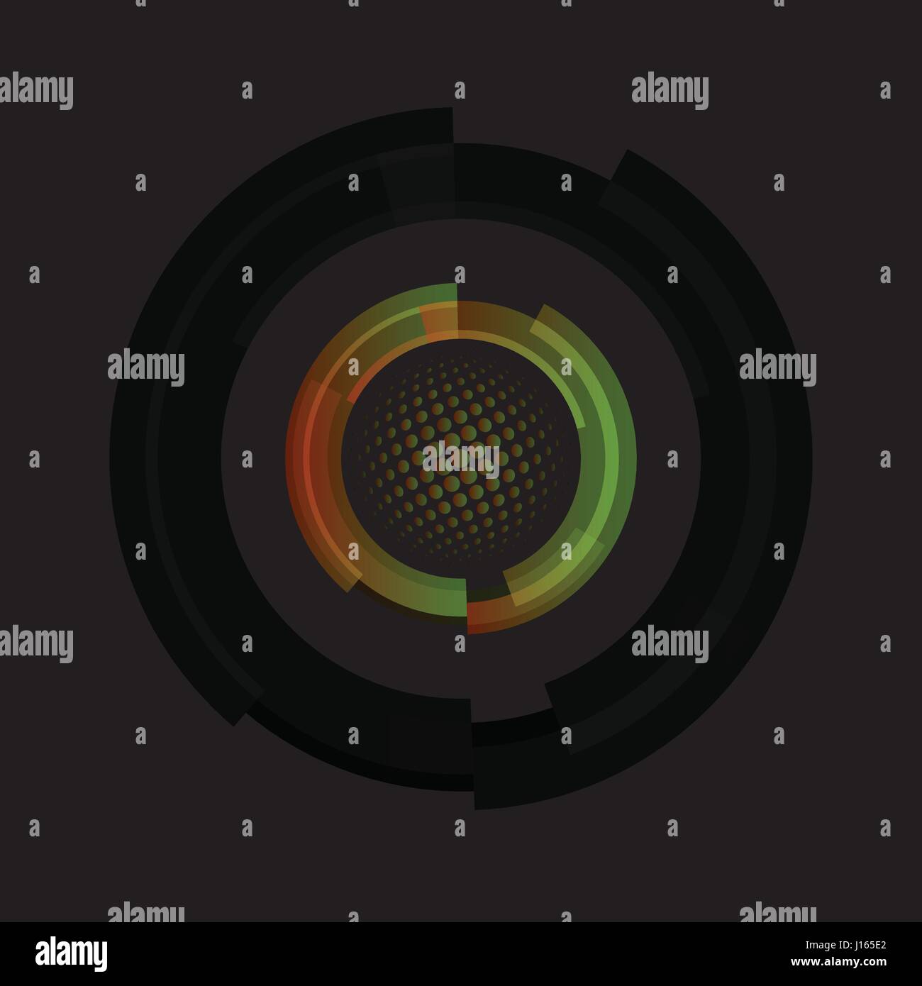 Isolated abstract colorful round shape logo, circular frames logotypes ...