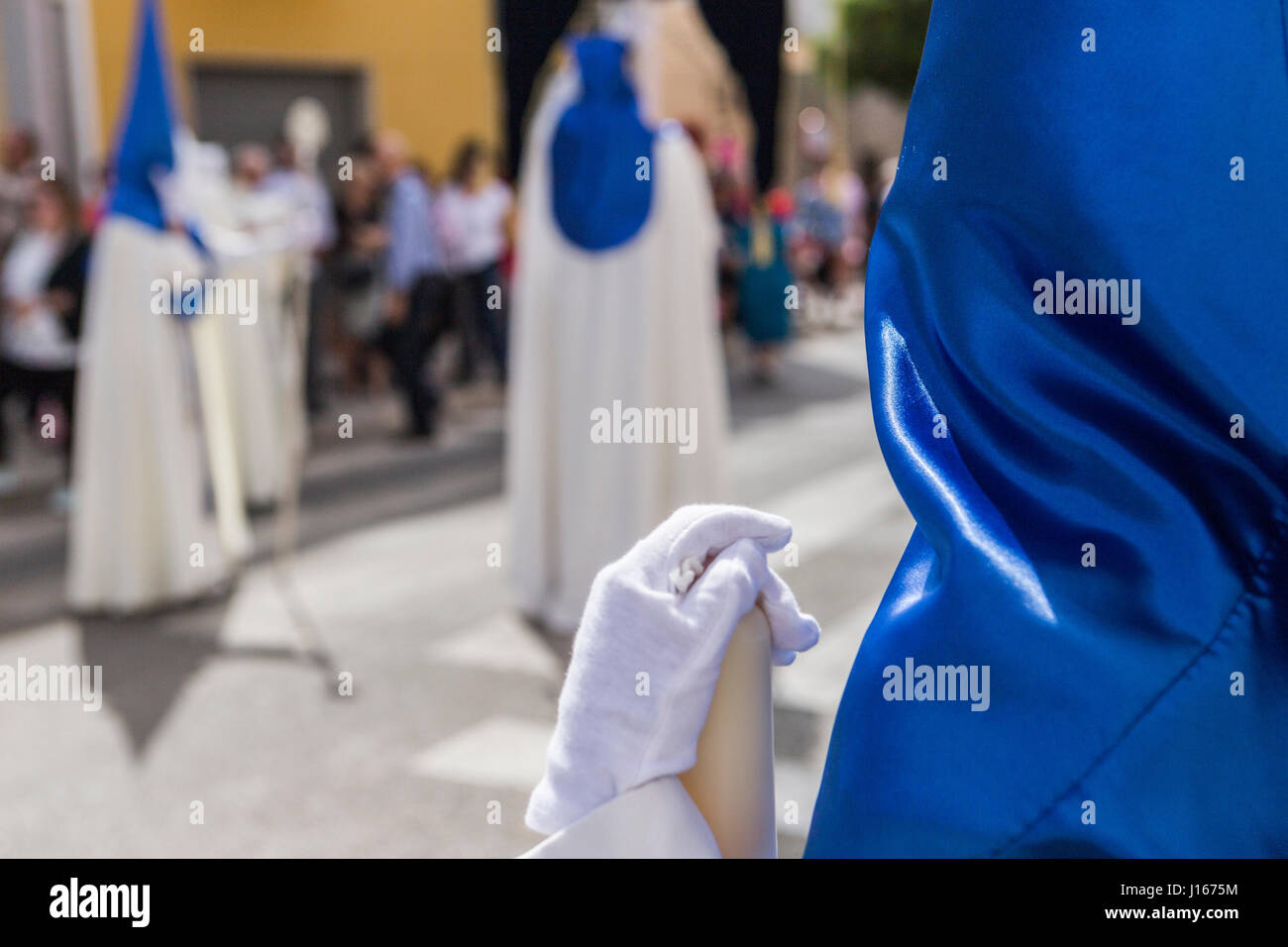 Brotherhood of our father Jesus resurrected during procession of Holy ...