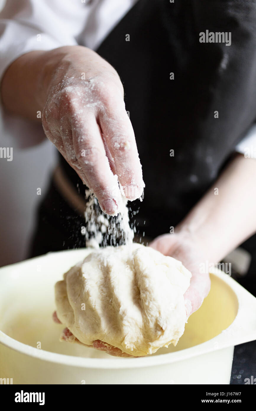 Process making dough meal close hi-res stock photography and images - Alamy