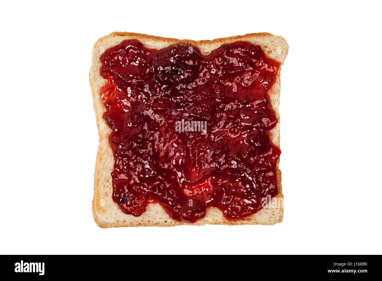 Toast with jam Stock Photo - Alamy