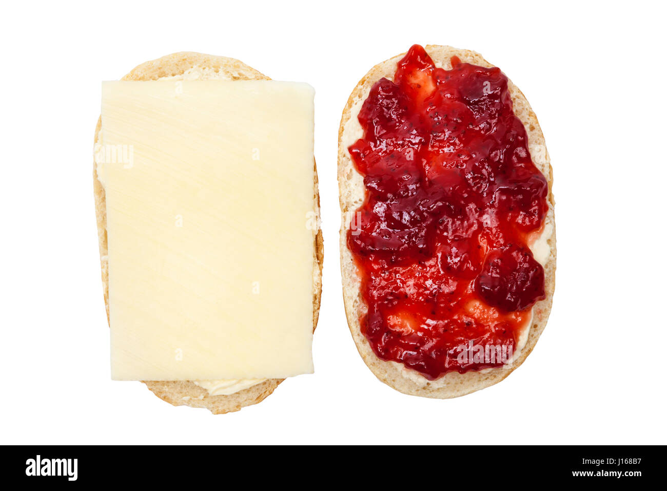 Halved Bread Roll High Resolution Stock Photography and Images - Alamy