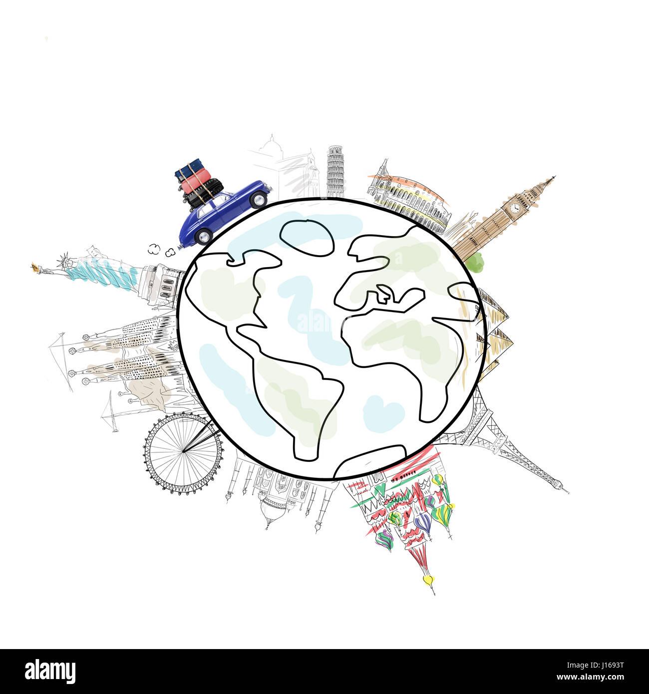 Car country Cut Out Stock Images & Pictures - Alamy